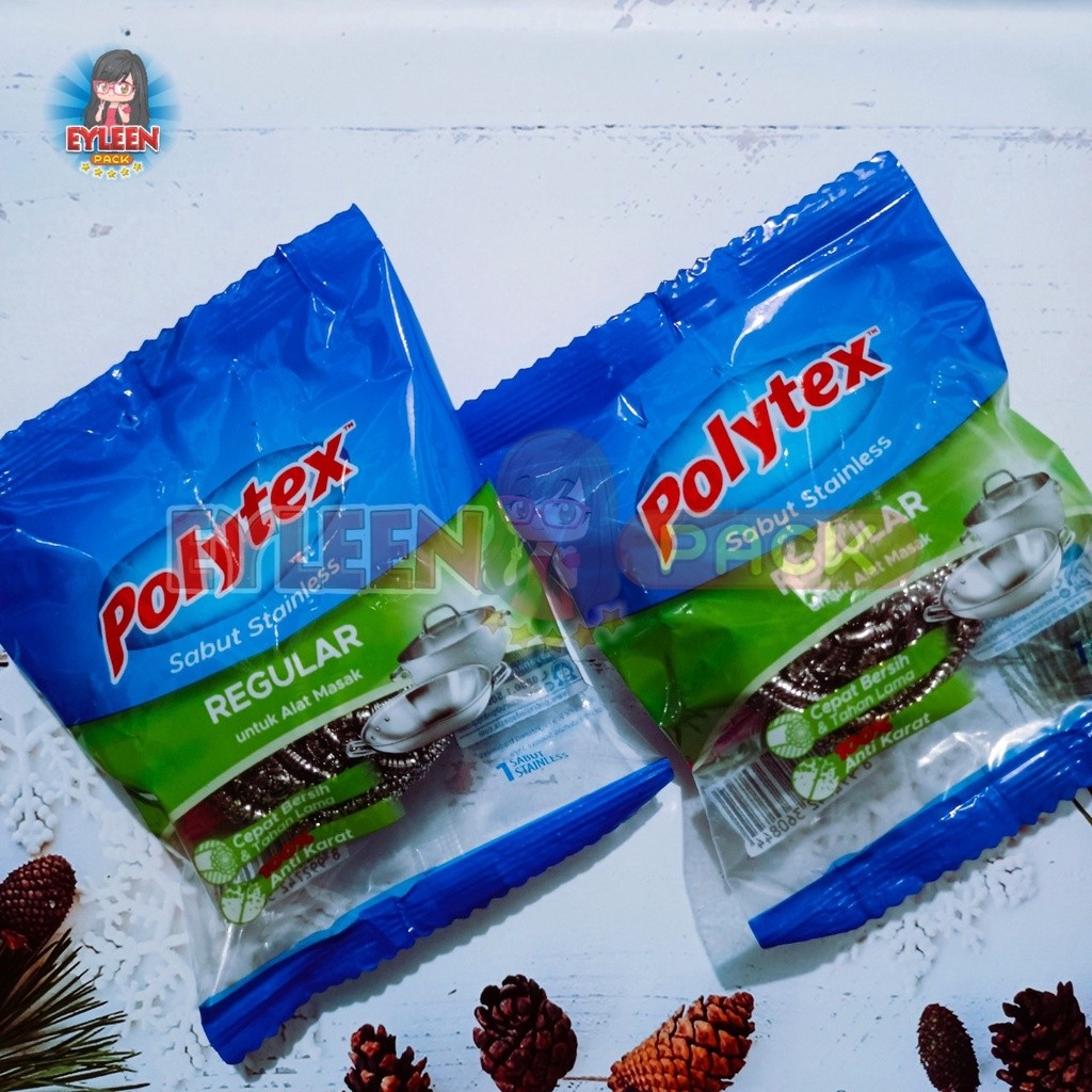 Jual POLYTEX Sabut Stainless Regular | Kawat cuci piring | Shopee Indonesia