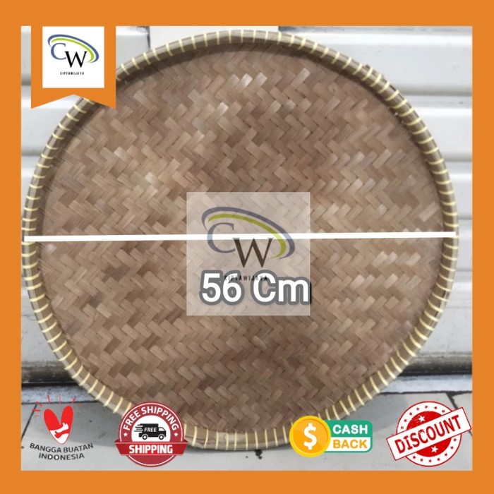 Jual Tampah Bambu Besar 56 Cm/ Tampah Bambu Besar Kuat dan Rapih ...