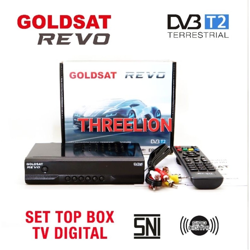 Jual Set Top Box TV Digital GOLDSAT REVO DVB T2 STB NEW | Shopee Indonesia