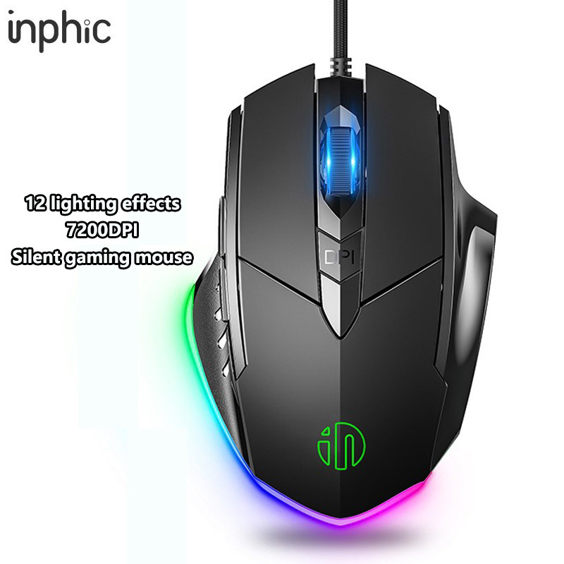 Jual Inphic Wired Gaming Mouse Six-button Macro Programming Definition ...