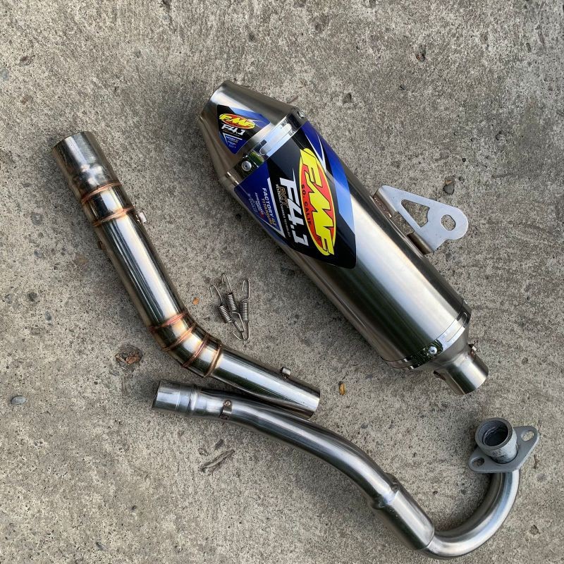 Jual (tambutso) Open Spec canister FMF f4 1set elbow exhaust for ...