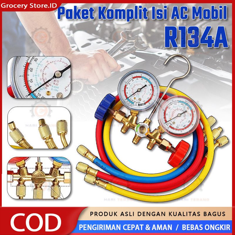 Jual Paket komplit isi AC mobil R134a double manifold/Paket lengkap isi ... Jual Paket komplit isi AC mobil R134a double manifold/Paket lengkap isi ...