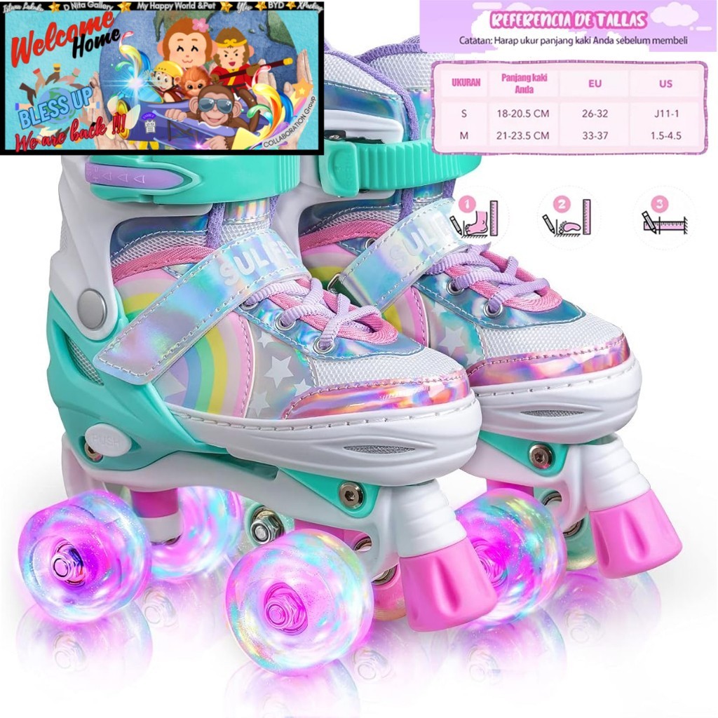 Jual (BLESS) Sepatu Roda Putra dan Putri Baris Ganda Roller blade Tipe ...
