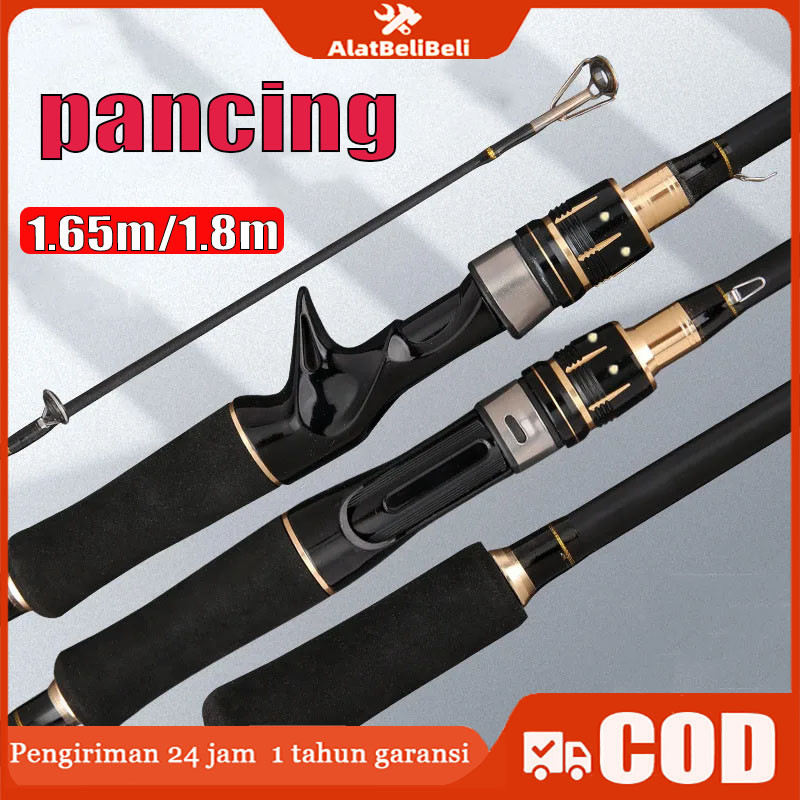 Jual Joran Pancing BaitCasting Mancing SET /joran ultralight carbon solid /arbon Spinning Rod ...