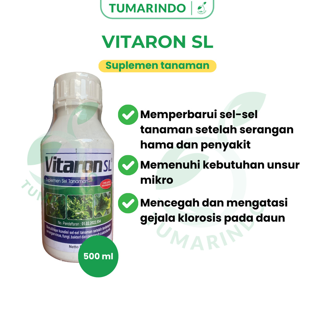 Jual Vitaron Sl 500ml Memperbarui Sel Sel Tanaman Pupuk Cair Nutrisi ...