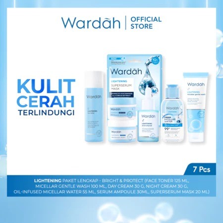Jual WARDAH Lightening Skincare Series Wardah Perawatan Wajah wardah ...
