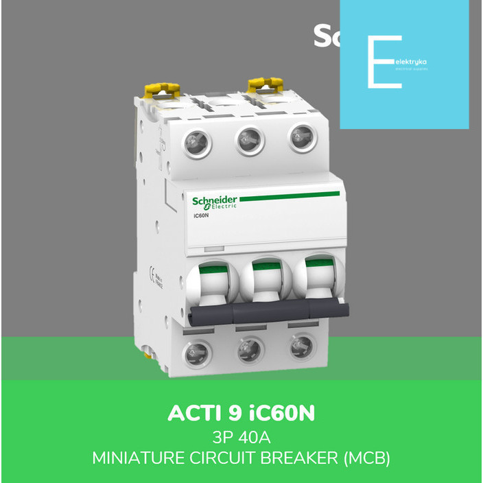 Jual Schneider Electric Acti 9 MCB iC60N - Kurva C - 3P 40A - A9F74340 | Shopee Indonesia