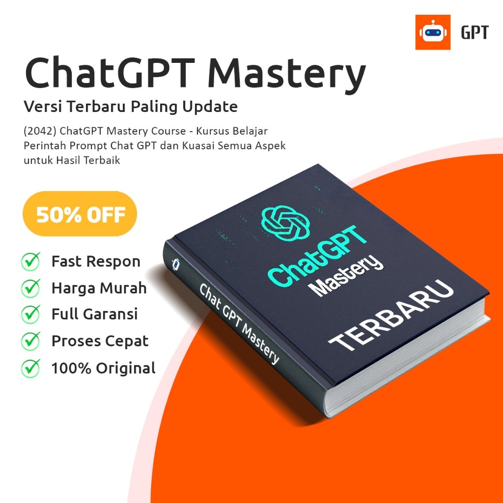 Jual ChatGPT Mastery Course - Kursus Belajar Perintah Prompt Chat GPT dan Kuasai Semua Aspek ...
