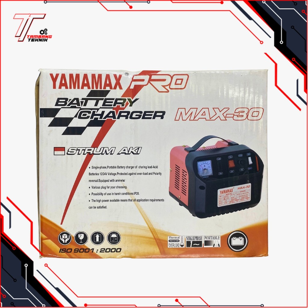 Jual BATERAI CHARGER / SETRUM AKI / SETRUM ACCU MAX- 30 12V YAMAMAX-PRO ...