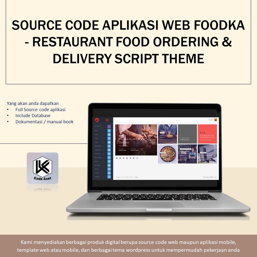 Jual SOURCE CODE APLIKASI WEB FOODKA - RESTAURANT FOOD ORDERING ...