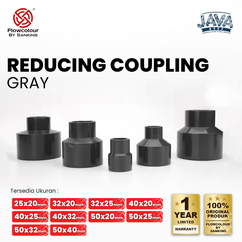 Jual Flowcolour Reducing Coupling by San King pipa konverter Sanking | Shopee Indonesia