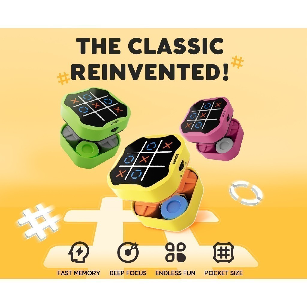 Jual GiiKER Super Tic-Tac-Toe Bolt - 3-in-1 Game Box - JKJZQ001 ...