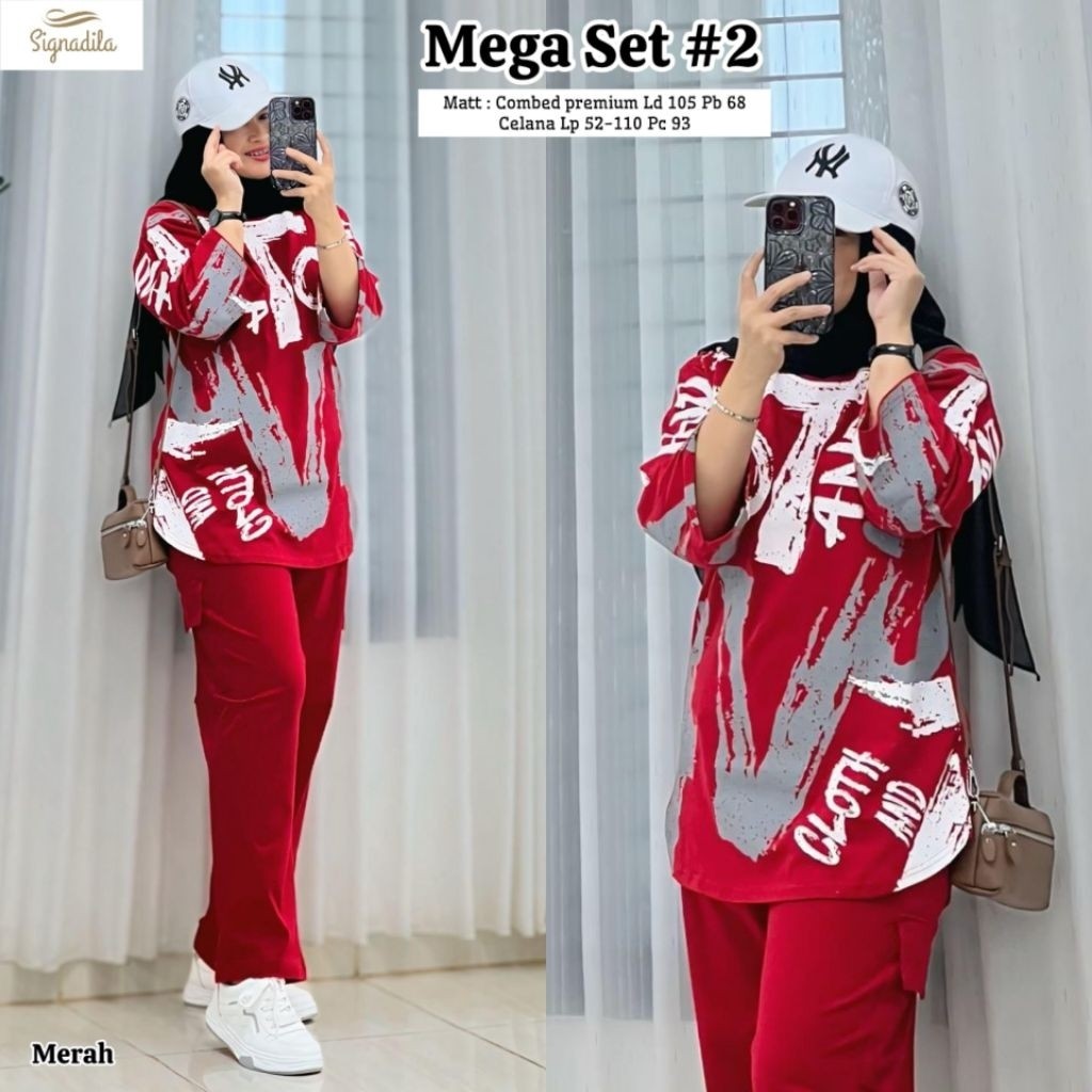 Jual Baju Merah Putih Mega# Malaka set Megan set set# okta# Sartika ...