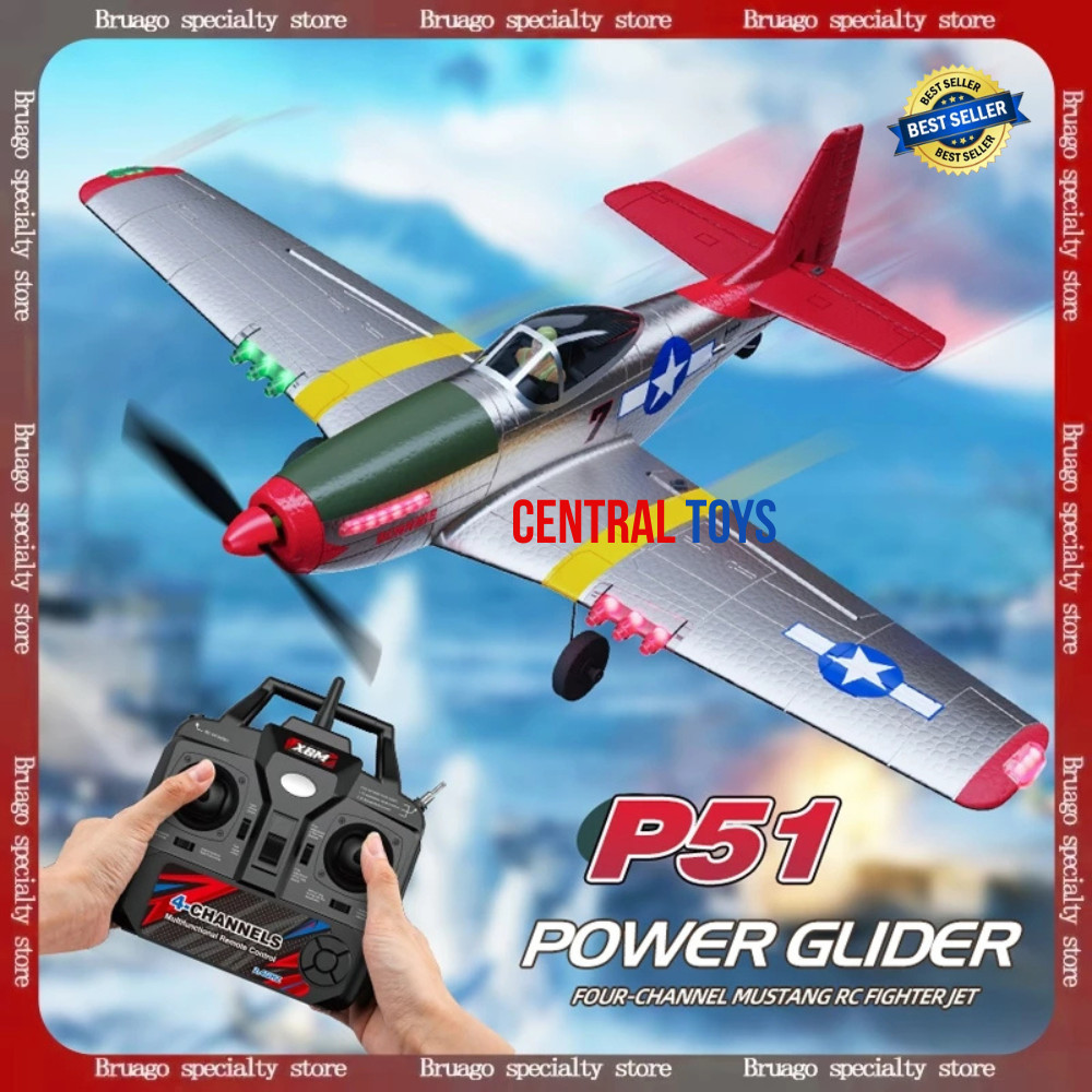 Jual pesawat rc BM26 4CH 6-axis gyroscope P51 mustang fighter rc ...