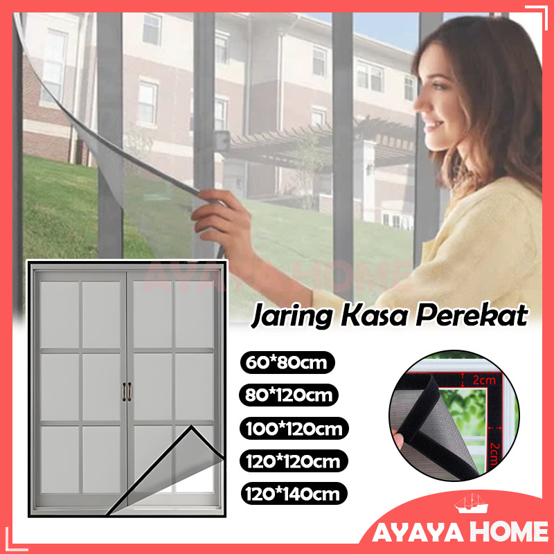 Jual Jaring Kasa Perekat /Kelambu Jendela Anti Nyamuk/Jaring Jendela ...