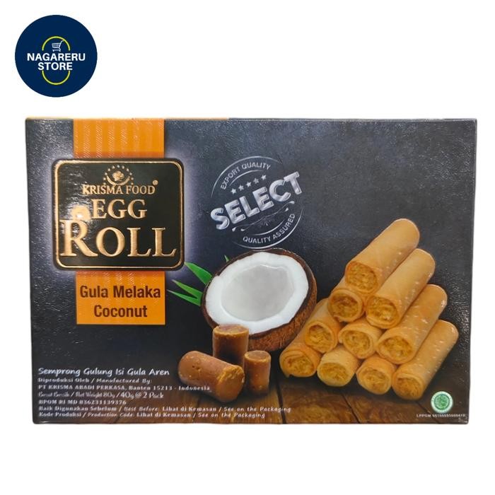 Jual Krisma food egg roll gula melaka coconut 80gr | Shopee Indonesia