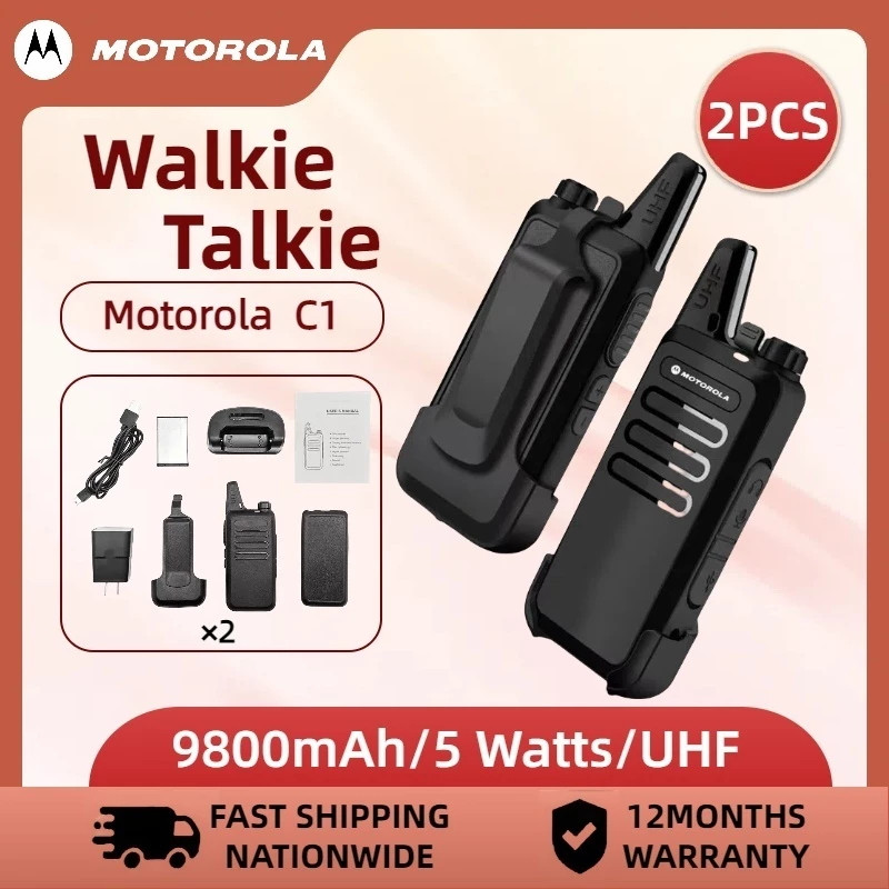 Jual MOTOROLA Walkie Talkie mini 5W VOX Portabel Radio 9800MAH Baterai ...