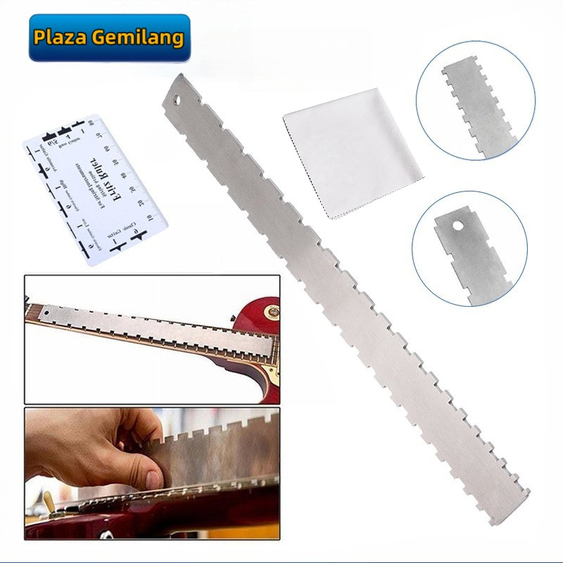 Jual Fret Ruler - Guitar Neck Notched Ruler Straight Edge Fret Ruler ...