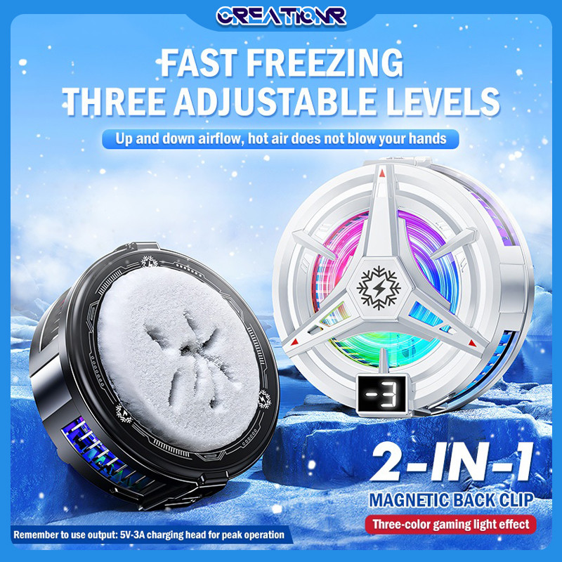 Jual Cooler HP Gaming Magnetic/Pendingin Semikonduktor RGB/Fan Cooler ...