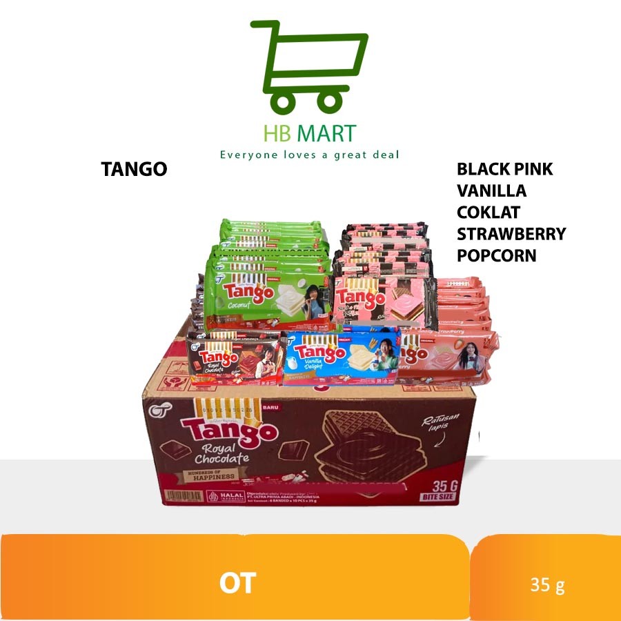 Jual TANGO WAFER CHOCOLATE / STRAWBERRY / BLACK PINK / COCONUT 35 gr ...