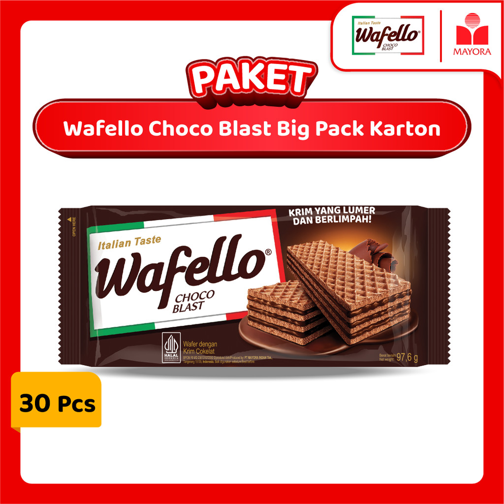Jual Paket Wafer Wafello Choco Blast Big Pack Karton | Shopee Indonesia
