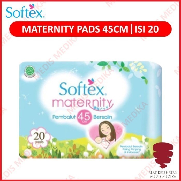 Jual Softex Maternity Pads 45 cm Pembalut Bersalin Ultra soft Ibu Nifas Perlengkapan Pasca ...