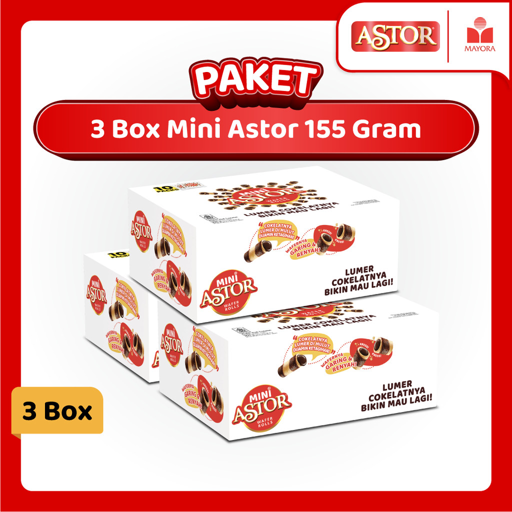 Jual Paket 3 Box Mini Astor 155 Gram | Shopee Indonesia