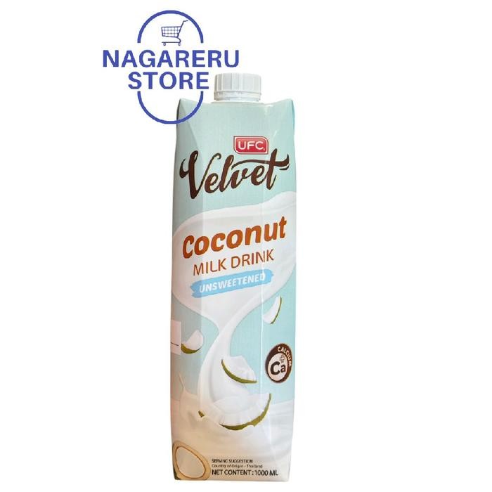 Jual Ufc velvet coconut milk drink unsweetened 1000ml /1 liter | Shopee ...