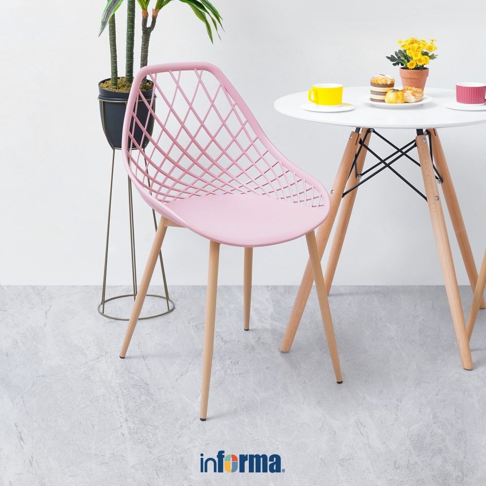 Jual Informa Harmon Kursi - Pink Multipurpose Chair Kursi Makan Cafe ...