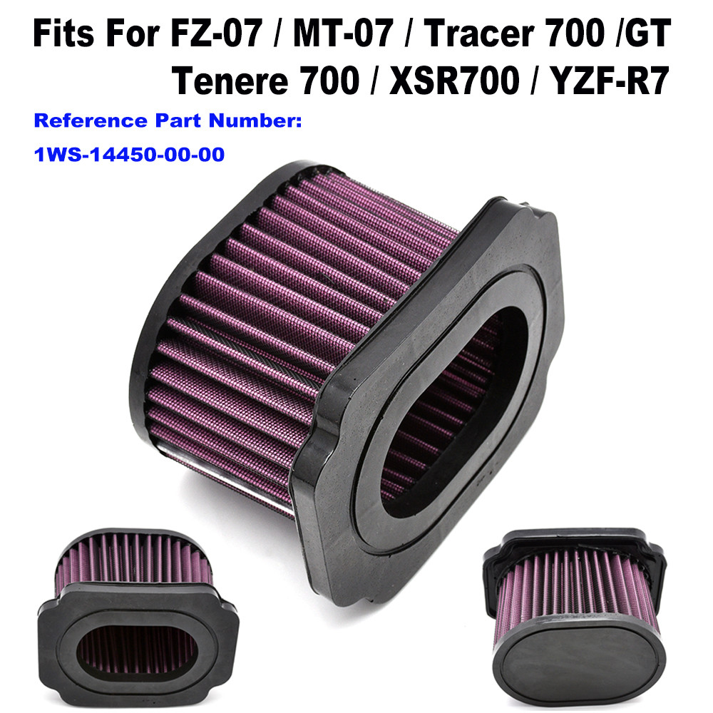 Jual High Flow Air Cleaner Element Intake Air Filter For Yamaha FZ07 ...