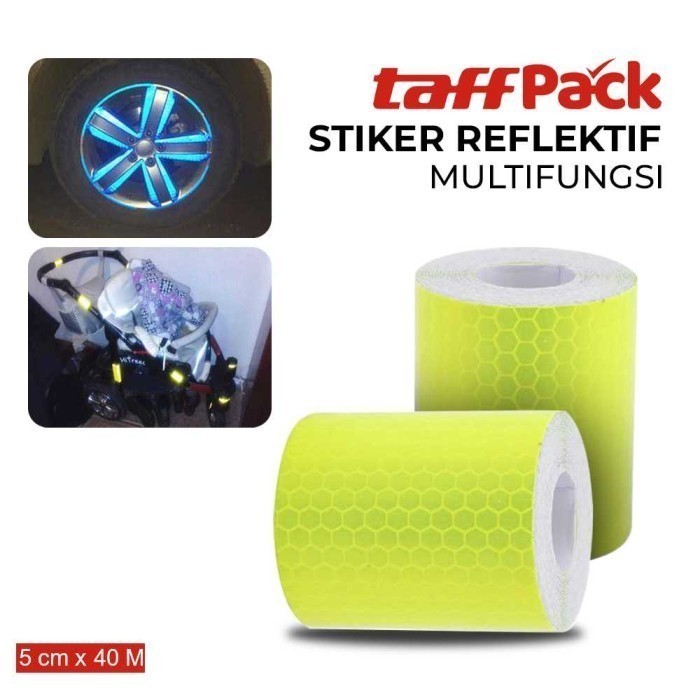 Jual MKKK Stiker Reflektif Multifungsi Warning Strip Tape 5cmx40M TP40 ...