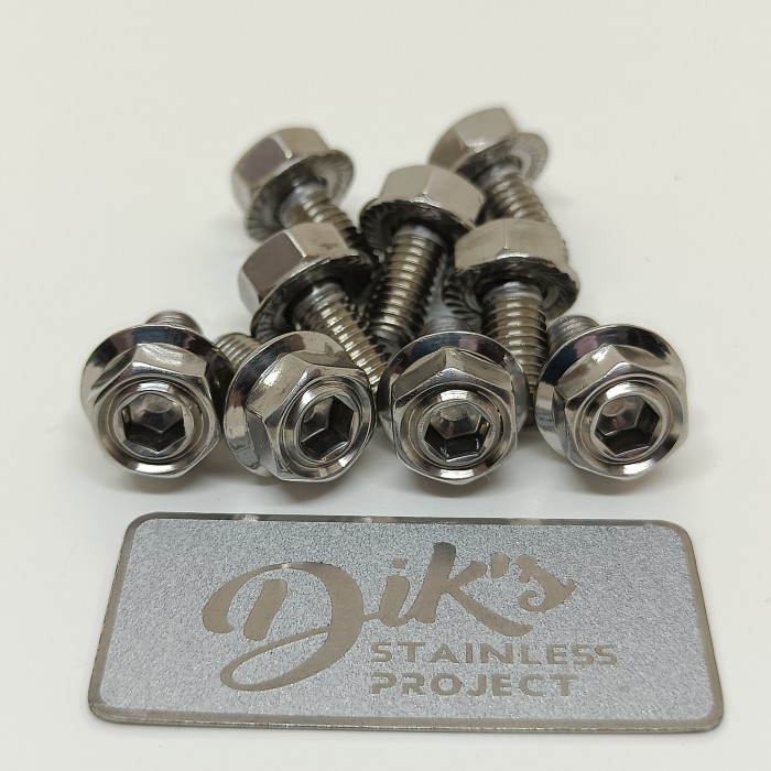 Jual Baut drat 12 panjang 2cm M8x20 hexagonal 2 kunci stainless steel | Shopee Indonesia