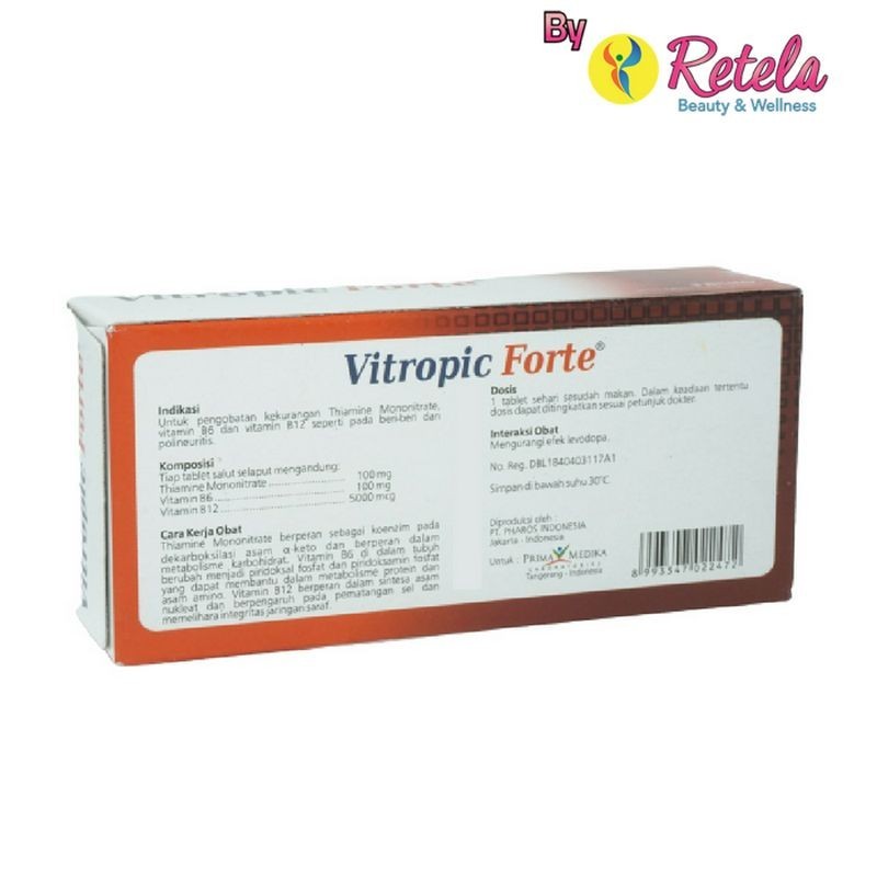 Jual VITROPIC FORTE 1 STRIP 10 TABLET | Shopee Indonesia