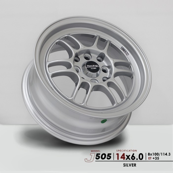 Jual VELG ENKEI Rpf1 RING 14 lebar 6 pcd 4H 100 / 114.3 Silver untuk ...