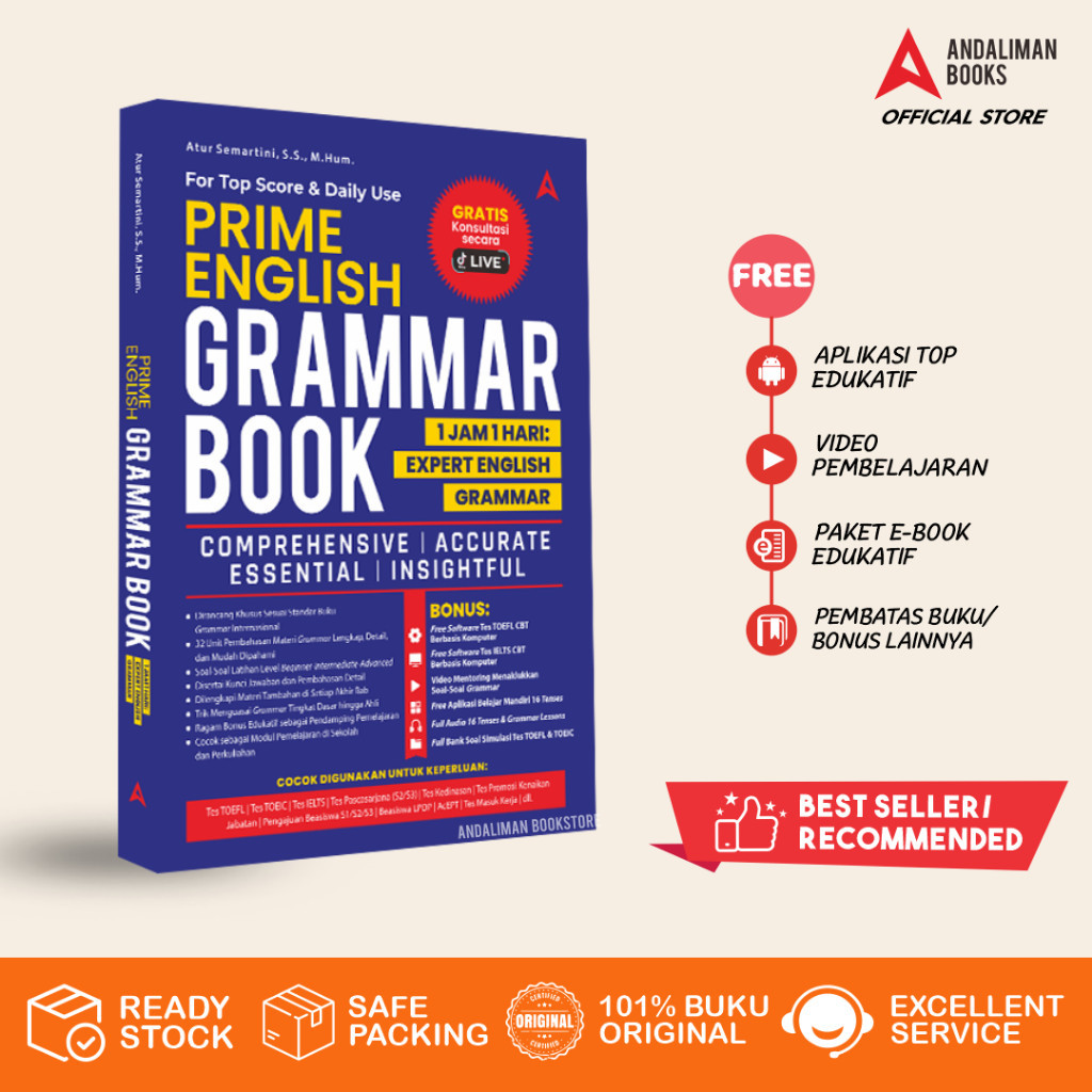 Jual Buku Bahasa Inggris-Prime English Grammar Book | Shopee Indonesia