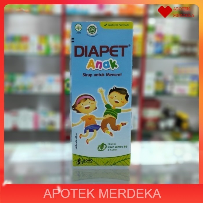 Jual Diapet anak sirup obat mencret / diare alami anak 60 ml | Shopee ...
