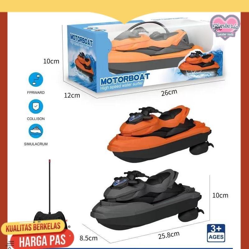 Jual mainan remote Control kapal motor Boat Kapal Robot speed boat ...