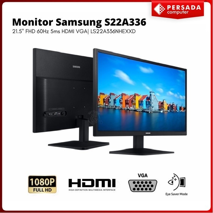 Jual LED Monitor Samsung 22" S22A336 HDMI LS22A336NHEXXD | Shopee Indonesia