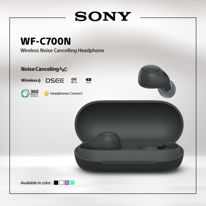 Jual SONY WF-C700N Black Noise Cancelling Truly Wireless / WFC700N ...