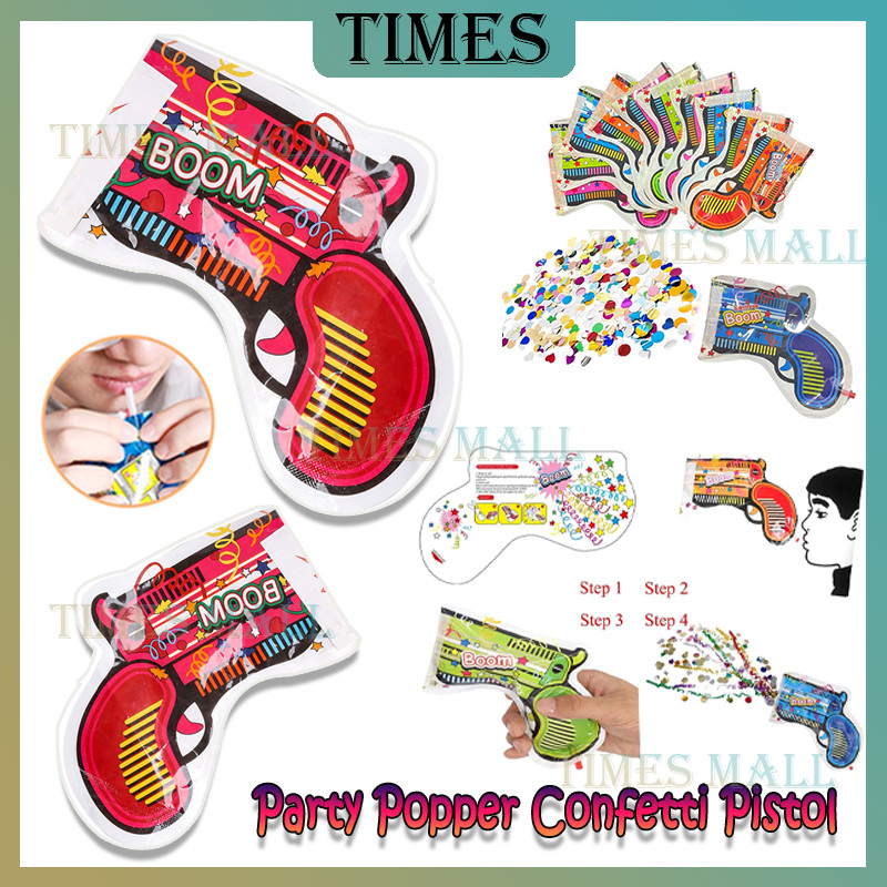 Jual Pesta Ulang Tahun Anak confetti gun /Popper Party Gun/Party Pistol ...
