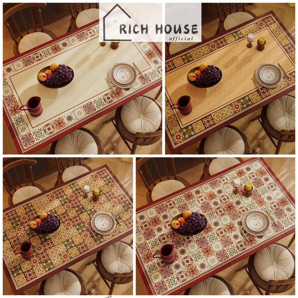 Jual Taplak Meja Makan Alas Meja Ruang Tamu Anti Air Anti Slip Tahan ...