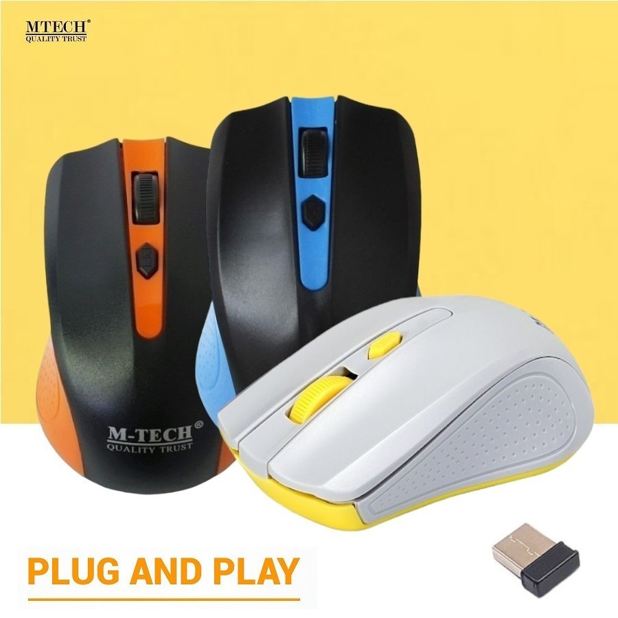 Jual M-TECH SY-6005 Mouse Wireless Silent Click 2.4Ghz 3 Level Dpi ...
