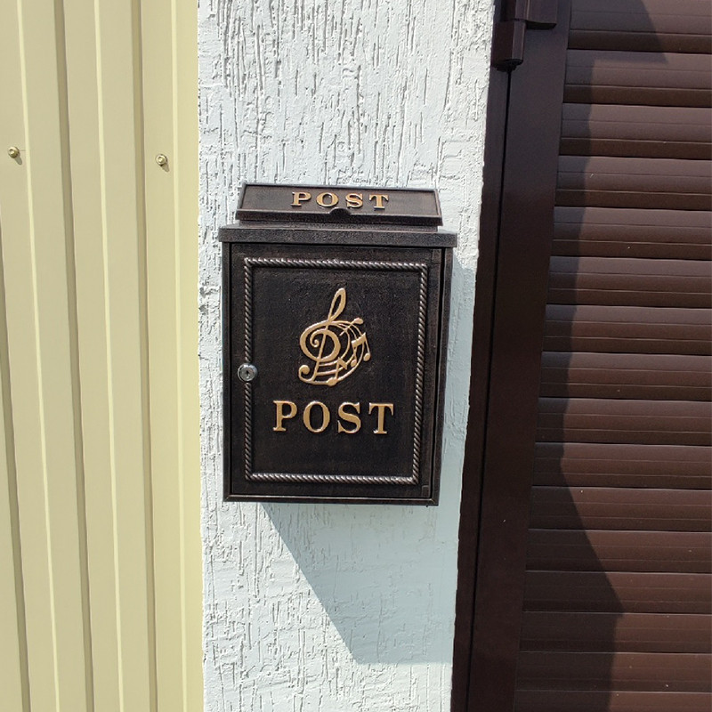 Jual Decorative Rural Mail box Garden Classic Metal Aluminium Letters ...