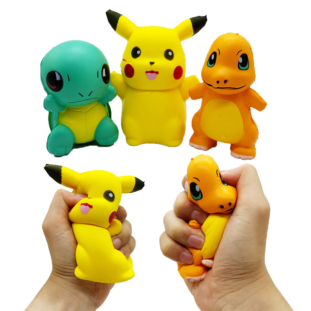 Jual Pokemon Pikachu Squishy Anti stress Fidget Toys Kawaii Turtle ...