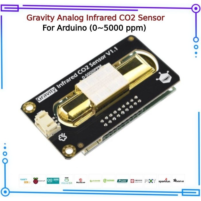 Jual SYS99 DFRobot Gravity: Analog Infrared CO2 Sensor For Arduino (0~5000 ppm) - V2.0 | Shopee ...