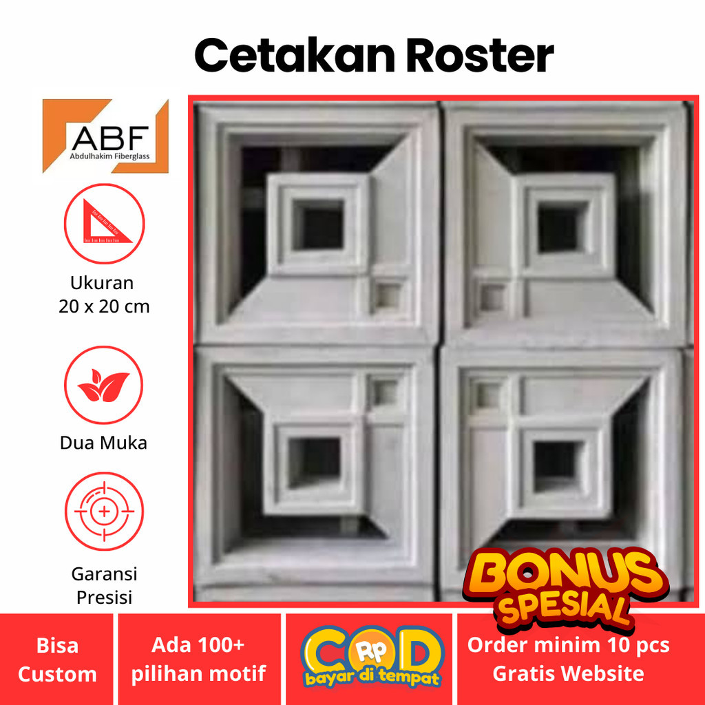 Jual cetakan roster pagar model walet | Shopee Indonesia