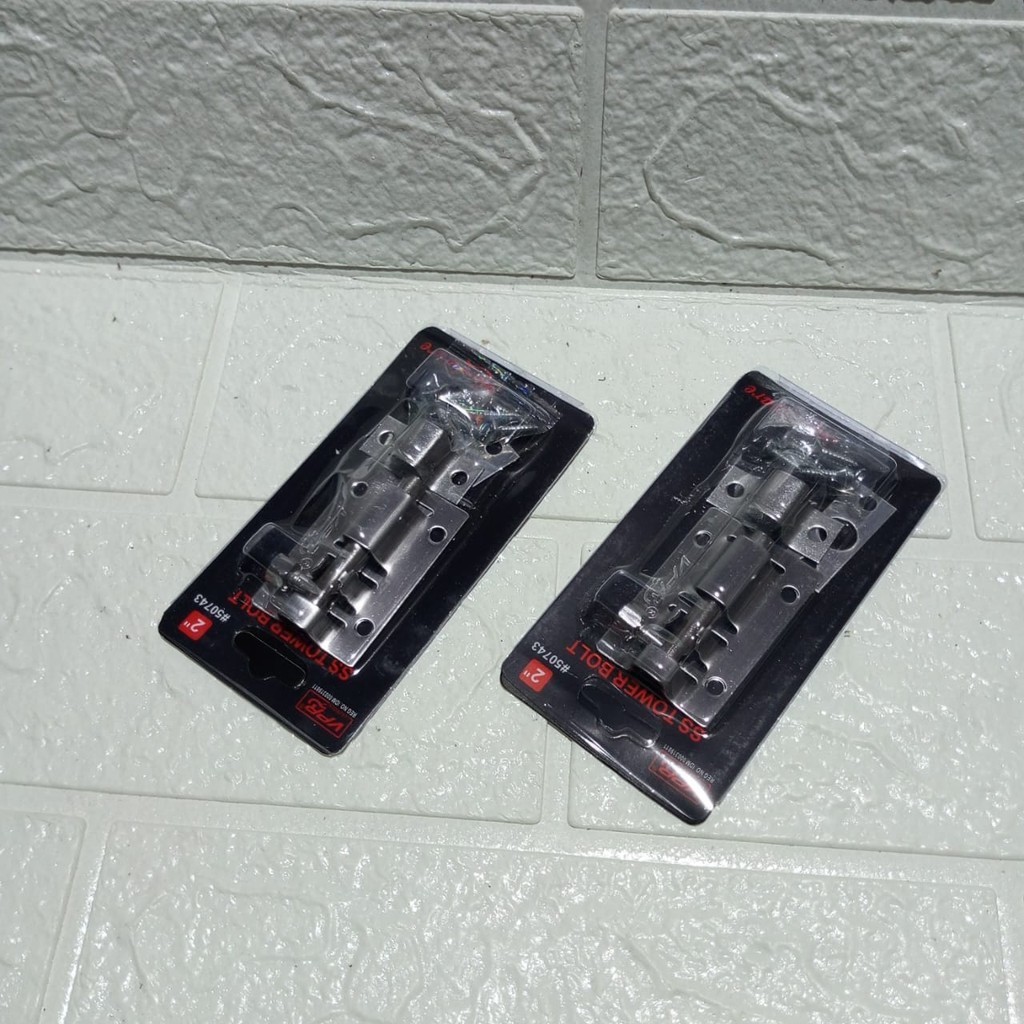 Jual Slot Pintu Jendela grendel stainless / slot stainless pres 3" vpr ...