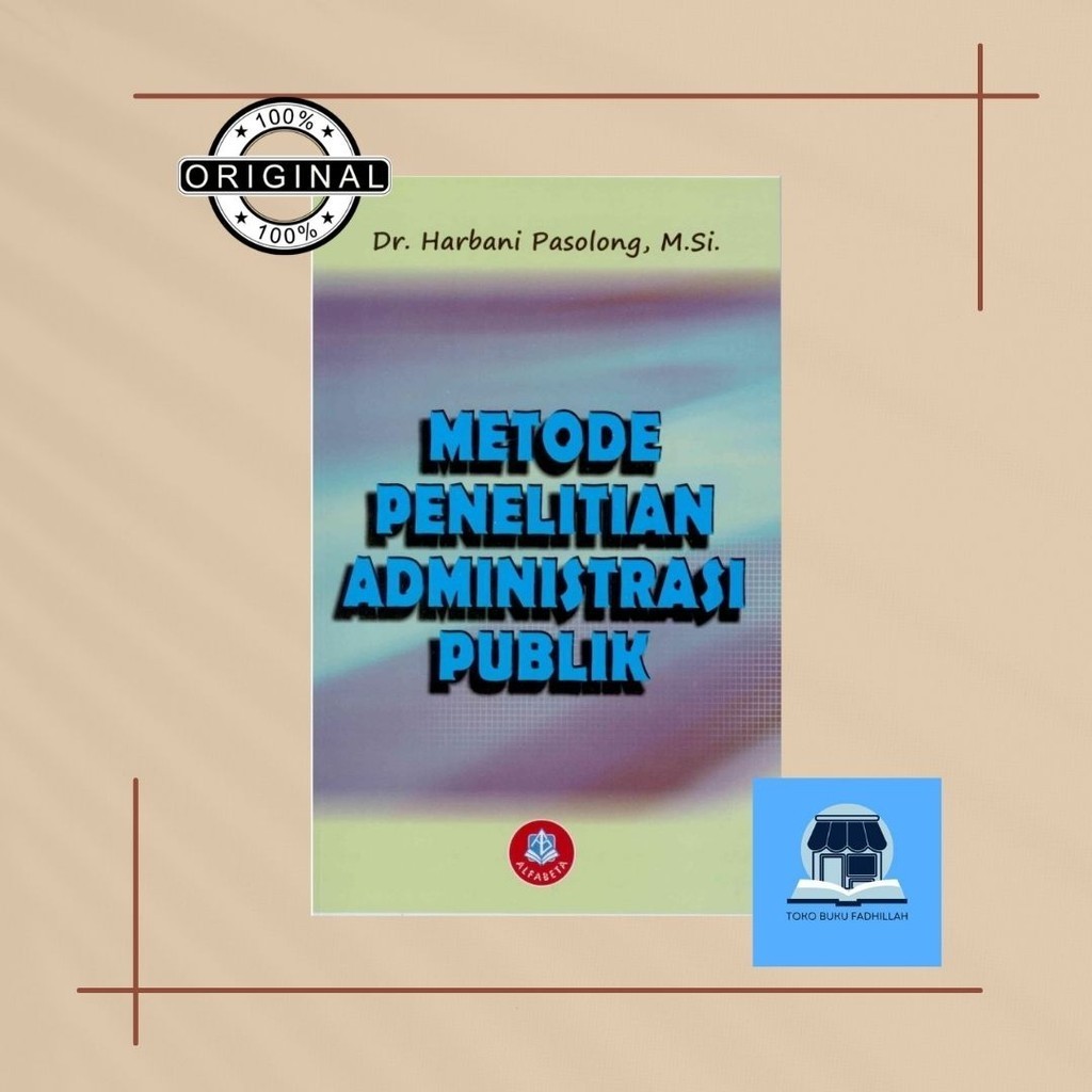 Jual METODE PENELITIAN ADMINISTRASI PUBLIK | Shopee Indonesia