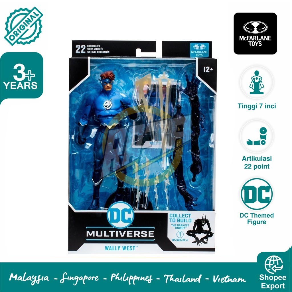 Jual Action Figure Mcfarlanne Dc Multiverse Wally West Speed Metal ...