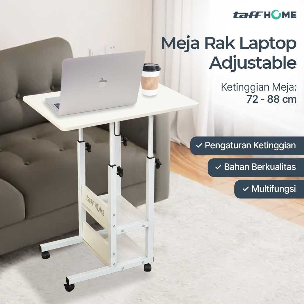 Jual Meja Rak Laptop Adjustable Desk With 2 Rack TaffHOME ND03 Meja ...